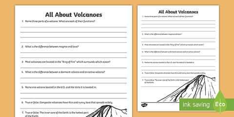 Volcanoes Travel Brochure Project and Rubric for 3rd-5th Grade