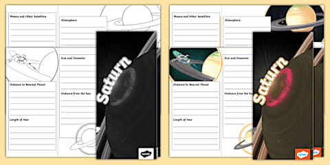 Saturn Facts Worksheet