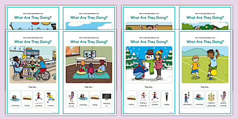 FREE Picture Scenes & Wh Question Cards