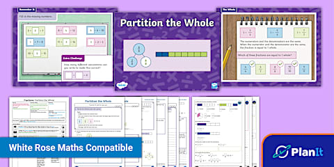 Partition the Whole Maths Activity Sheets