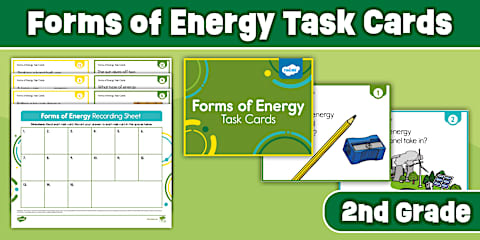 First Grade Forms of Energy Cut and Paste Sorting Worksheet | Heat ...
