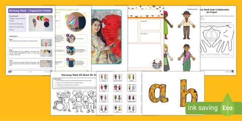 Harmony Week Everyone Belongs Colouring Page