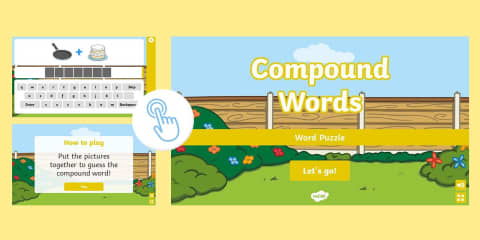KS1 English Compound Word Anagram Game