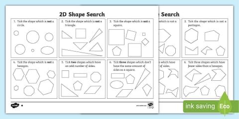 2D Shape Minibeasts Pictures Resource Pack