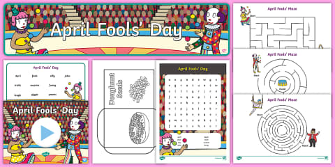 April Fools' Day (Joke) Word Search Activity Pack