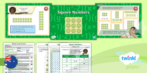 Investigating Square Numbers Differentiated Worksheet Pack