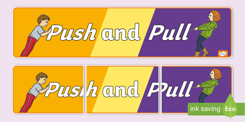 Things I Can Push and Pull Display Posters