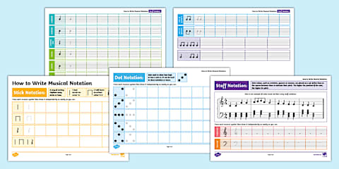 Guide to Different Forms of Music Notation (Adult Guidance)