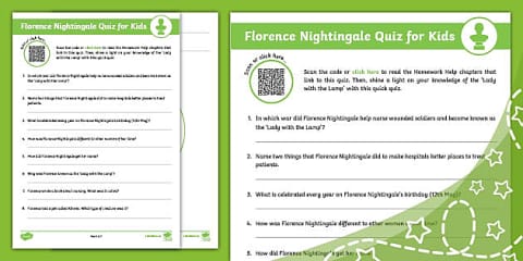 Florence Nightingale True or False Activity Sheet