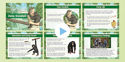 Dame Jane Goodall Leaflet Template