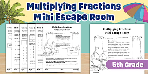 Fifth Grade Summer Math Mission Control Powers of 10 Riddles Worksheet
