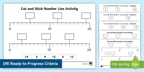 Complete the Number Line up to 100 Maths Worksheet