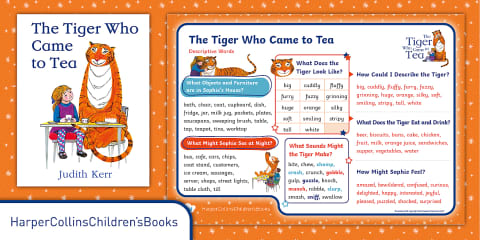 The Tiger Who Came to Tea Word Mat