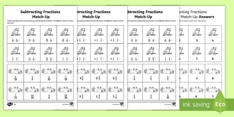 Retrieval Practice: Subtract Fractions Maths Interactive Quiz