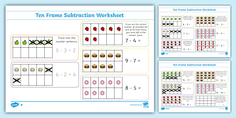 Catch of the Day Subtraction Game - F-2 - Maths