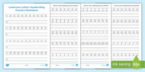 NSW Foundation Handwriting Practice Sheets