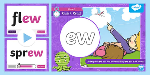 'ew' Words Differentiated Worksheet | Primary Resources