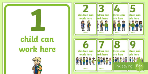 How Many Children Can Play Here Center Signs