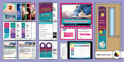 Test-Taking Tips Poster for 3rd-5th Grade