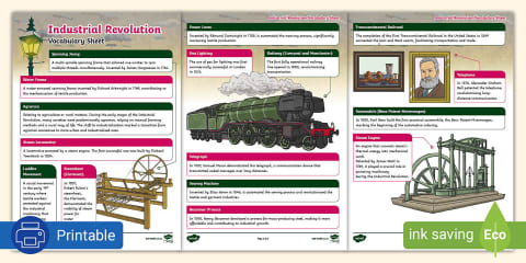 KS2 Famous Inventions of the Industrial Revolution PowerPoint