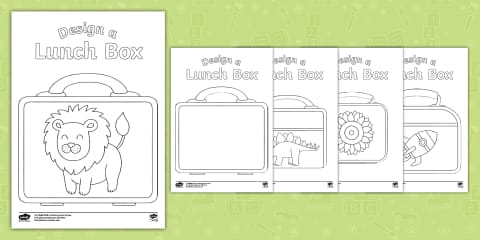Healthy Lunch Box Differentiated Worksheets