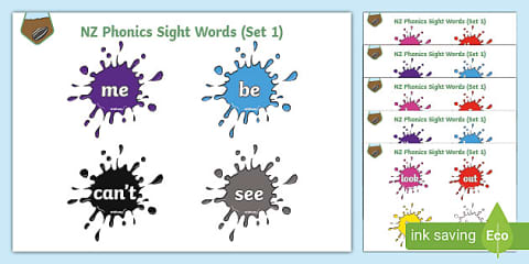 NZ Phonics Sight Words Set 1: High Utility Non-Decodable Words with ...