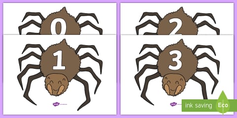Number Bonds of 10 on Spiders and Webs