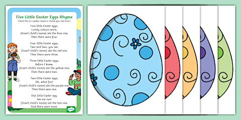 Five Easter Rabbits Finger Rhyme