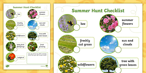 Garden Scavenger Hunt Activity