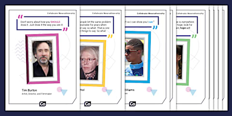 Celebrate Neurodiversity: Famous Neurodivergent People Poster Pack ...