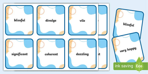 Word and Definition Matching Activity