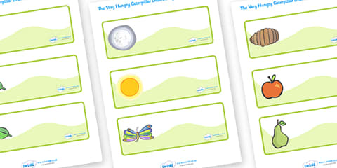 Caterpillar Name Labels