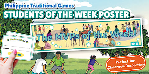 Philippine Traditional Games Classroom Behavior Poster