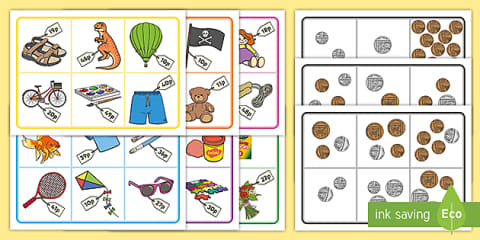 Money Bingo To 10p Using 1p Coins