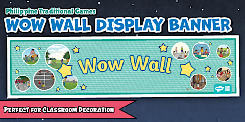 Philippine Traditional Games Classroom Behavior Poster