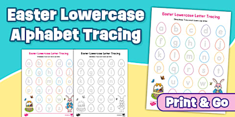 Easter Upper and Lowercase Letter Matching Worksheet
