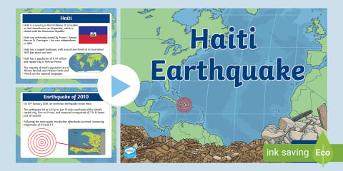 Haiti Earthquake Fact File Template