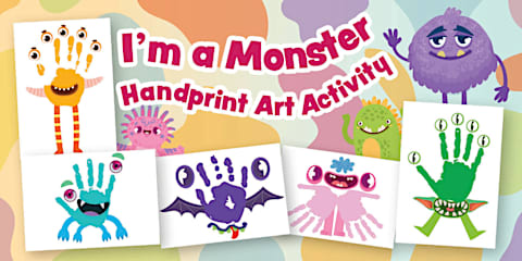 Holi Handprint Activity