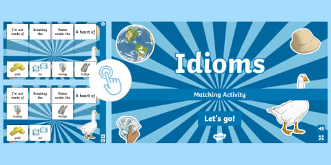 Illustrated Idioms Matching Game