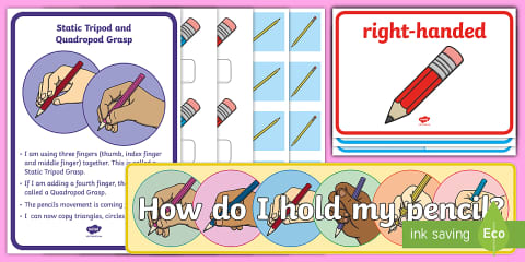 How to Hold a Pencil Poster