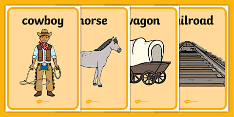 Wild West Word Mat