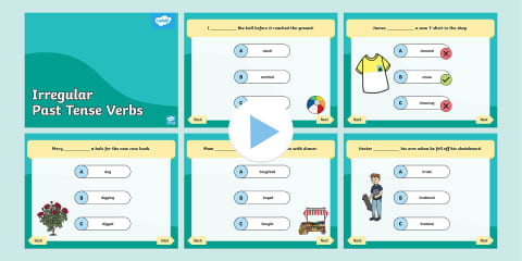 Regular and Irregular Verbs PowerPoint