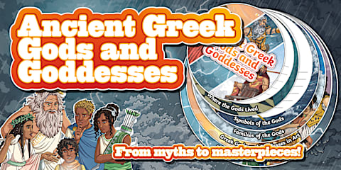Greek Gods and What They Stood For Research Worksheet for 3rd-5th Grade