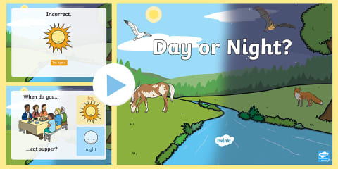 Day or Night Interactive Sorting Game