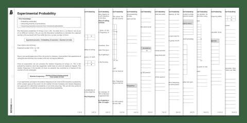 Relative Frequency KS3 Walkthrough Worksheet