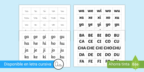 Silabario para aprender a leer