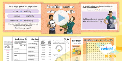 Suffixes -ty and -ity Activity Sheet