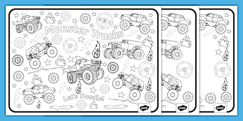 Monster Truck Counting to 10 Activity