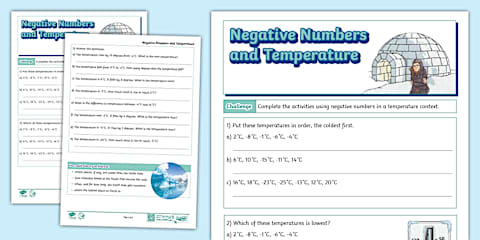 Reading and Interpreting Thermometers | Years 3-6 | Twinkl