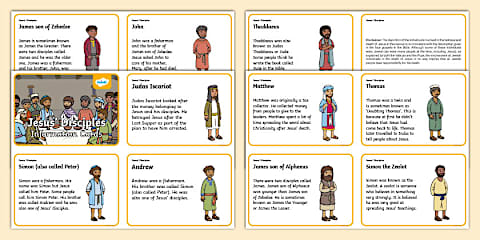 The 12 Disciples Fact Cards